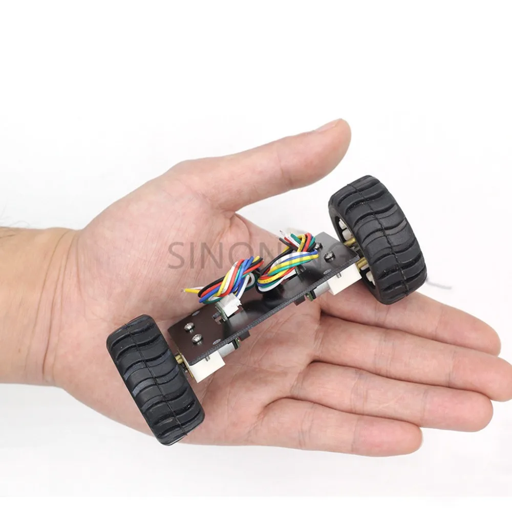 Mini car chassis balance 2WD self-balancing robot N20 with encoder ...