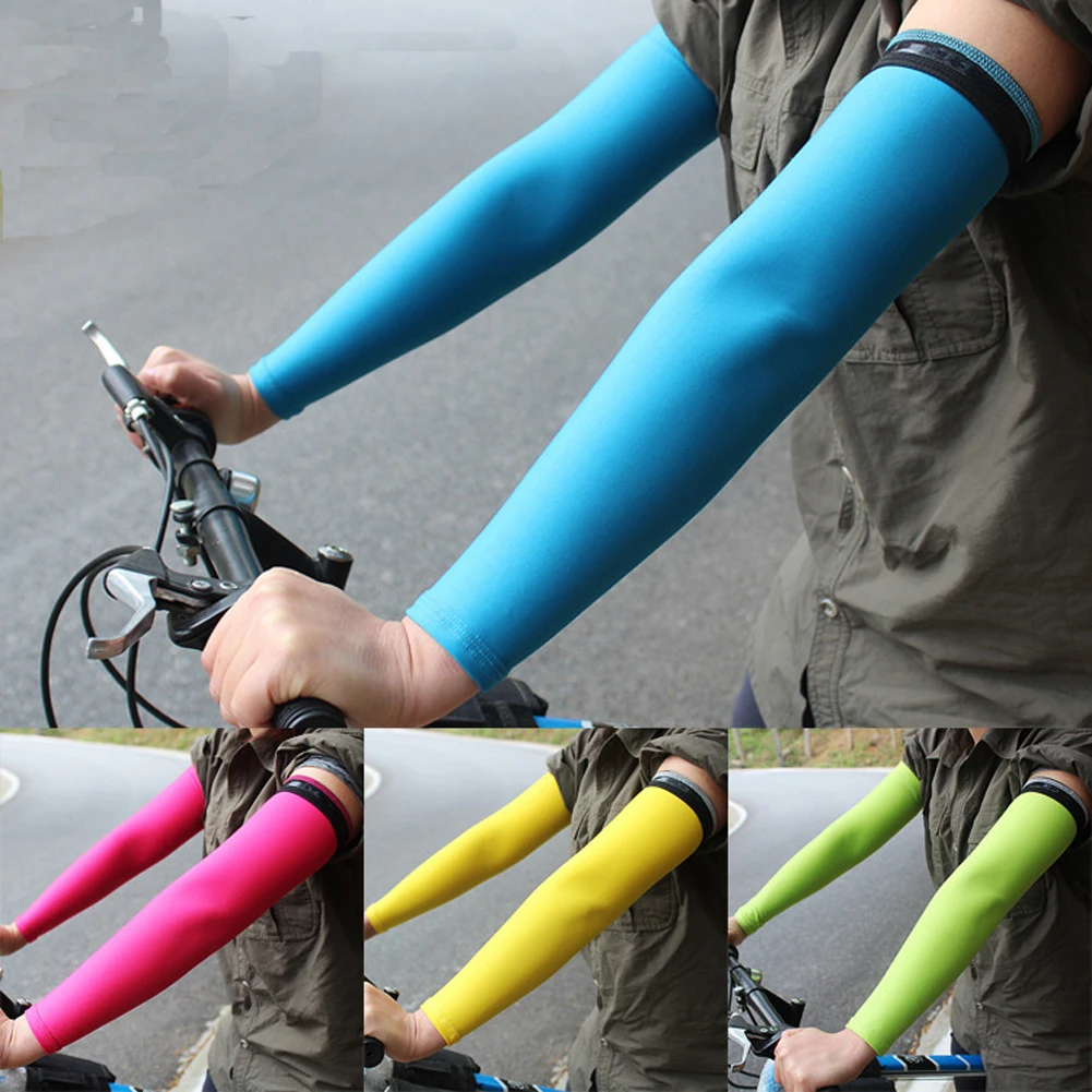 Long Gloves Scar Cover Arm Sleeves Ice Silk Sunscreen Arm Sleeves Sun ...