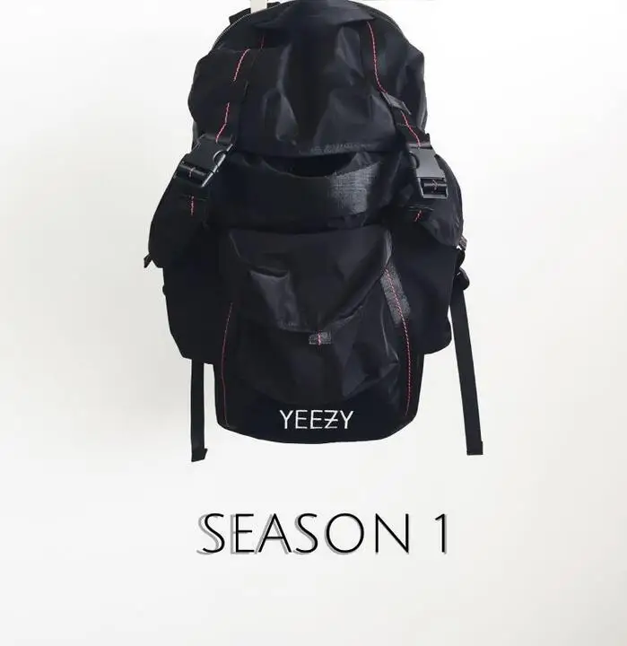 Yeezy temporada 1 mochila mochila negro trendsetter esencial|backpack ...