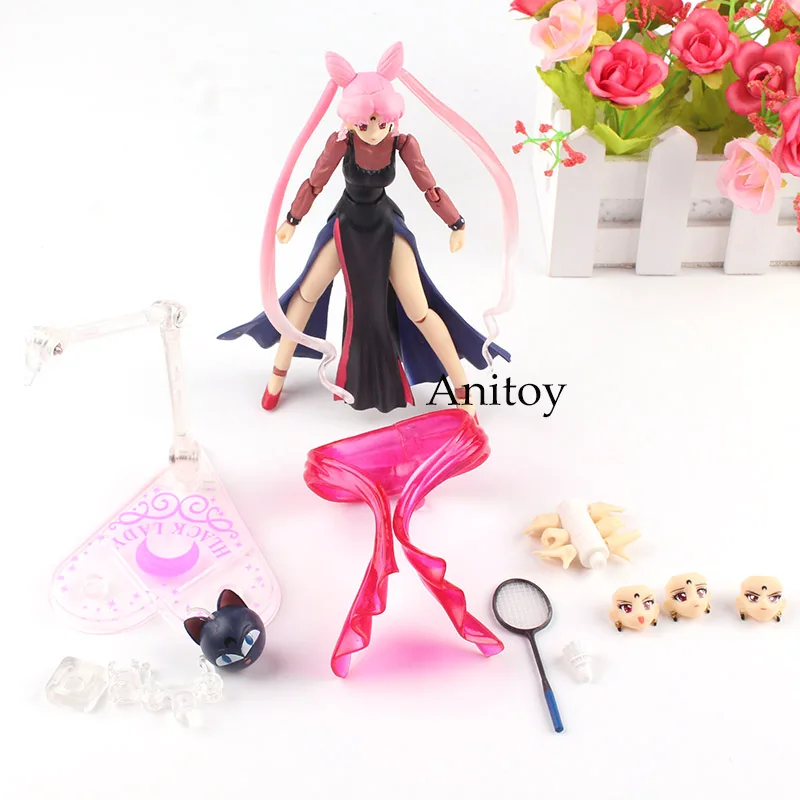 Anime Sailor Moon Chibiusa Tsukino Black Lady Action Figure 20th ...