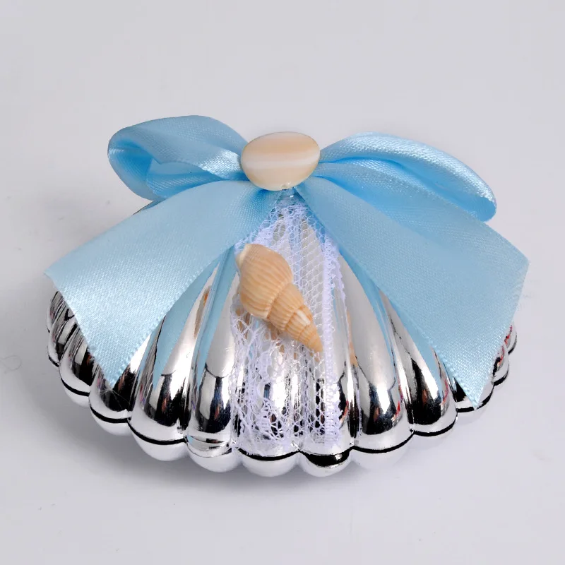 30pcs/lot Creative Gold and Silver Shell Shape Candy Box Christmas Gift ...