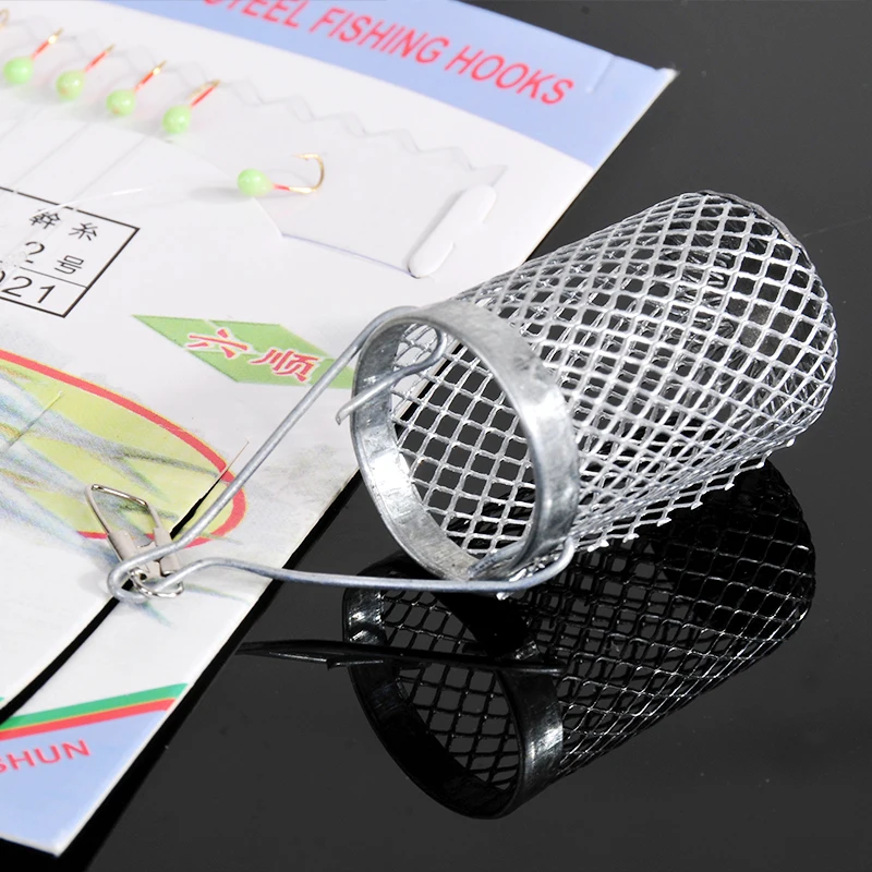 5 Pcs/ Pack Simulate String Hooks With Small Cages New Design Fishhook ...