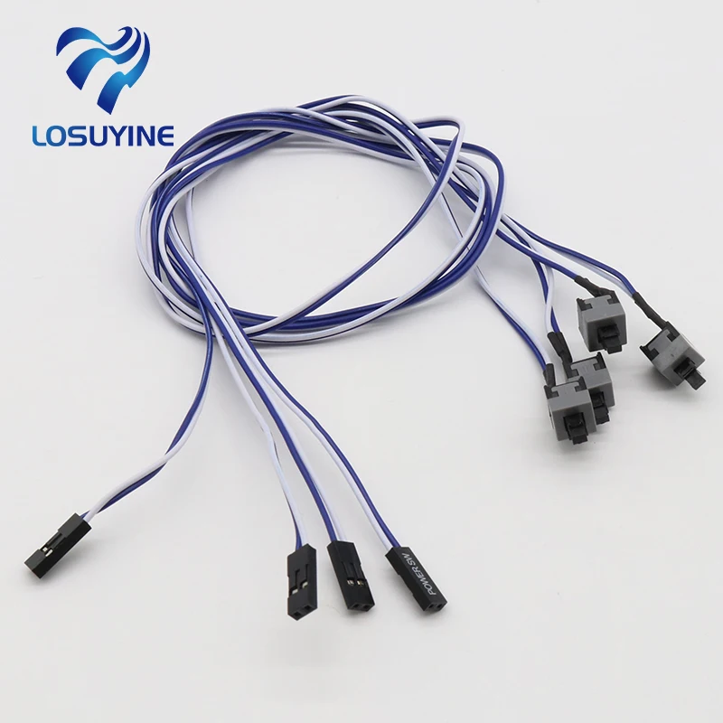 Promotion!Repair Parts PC Power Momentary Push Button Switch Connector ...