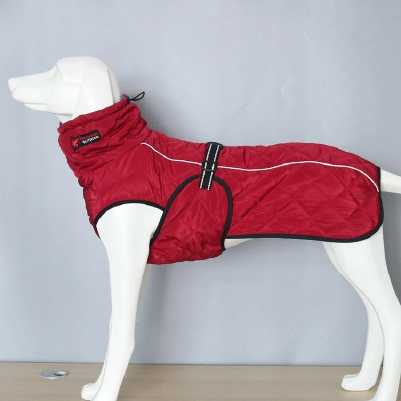 Pet Dog Clothes Big Large Dog Jacket Coat Winter Soft Warm Fleece ...