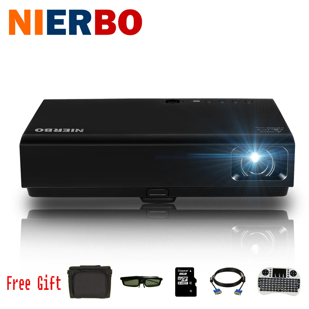 3D LED Projector High Brightness 1080P Full HD 1280x800 High End ...