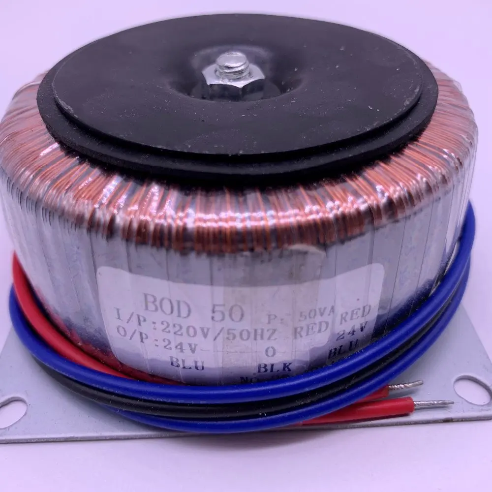 24v-0-24v 1a Ring Transformer Copper 50va 220v Input Dual 24v Custom Toroidal Transformer For ...