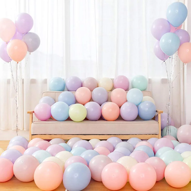 30 piezas unids Macaron látex globo fruta color para boda cumpleaños ...