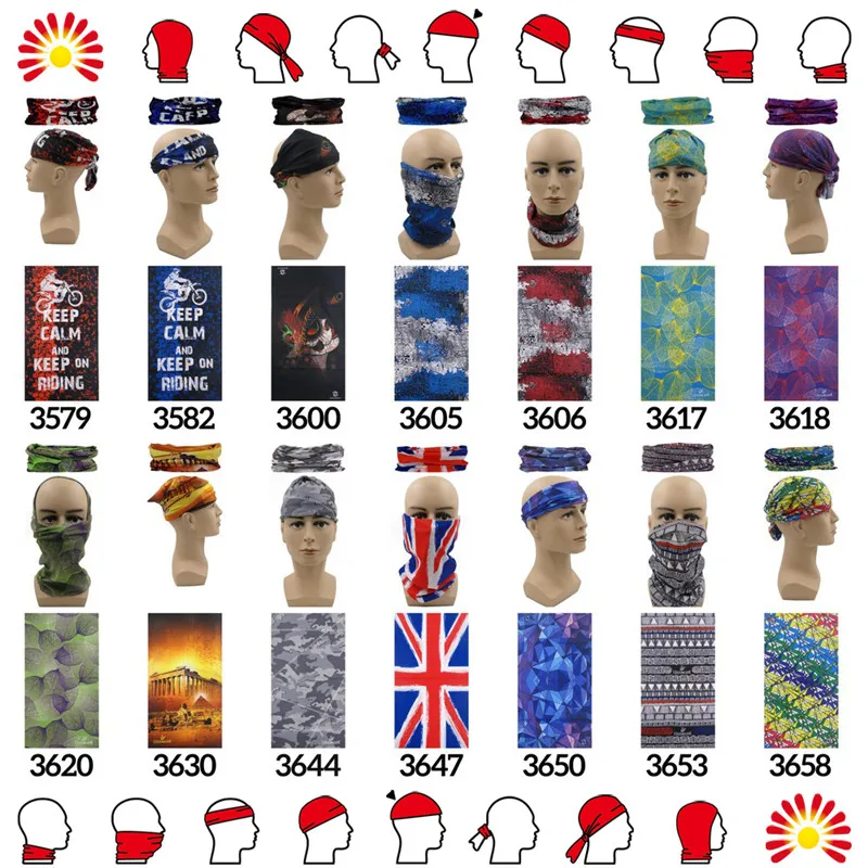 1pcs/Lot Custom Printed Bandanas Bandana Multifunctional Seamless ...
