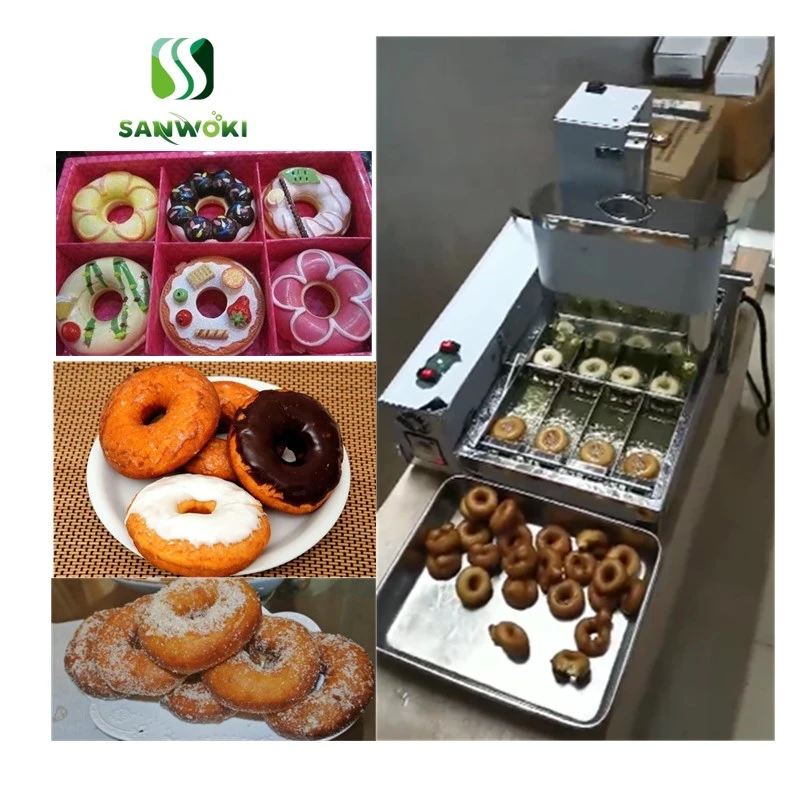 Electric Four-row Automatic Mini Donut Machine Doughnut Maker With 4pcs ...