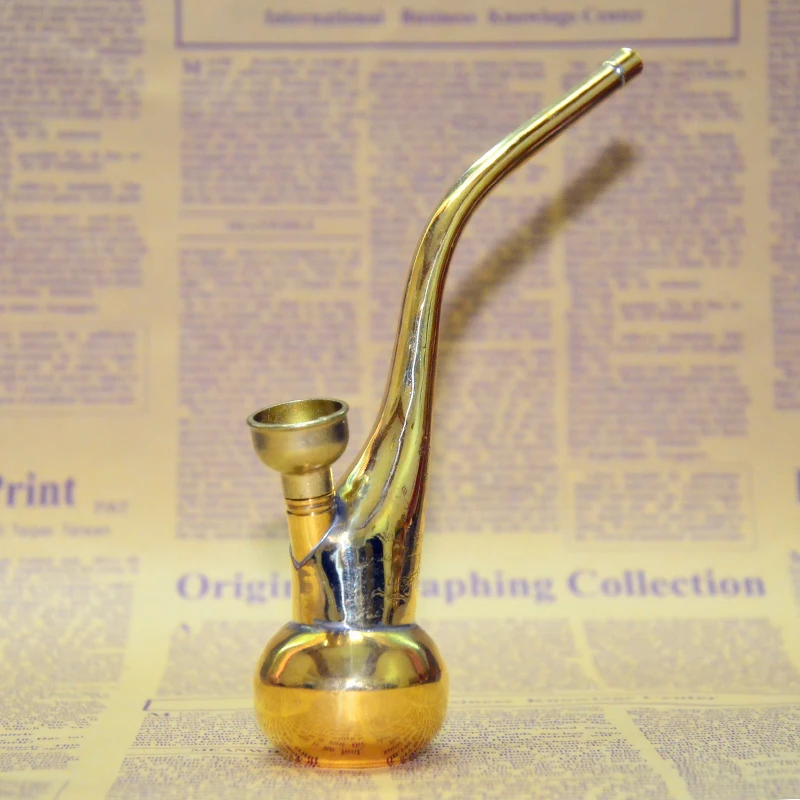 New Multifuntion Metal Smoking Pipe Brass Cover Metal Hookah Calabash ...