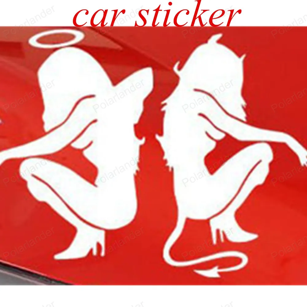 Best Selling 20 15cm Waterproof Beauty Sexy Angel And Devil Stickers