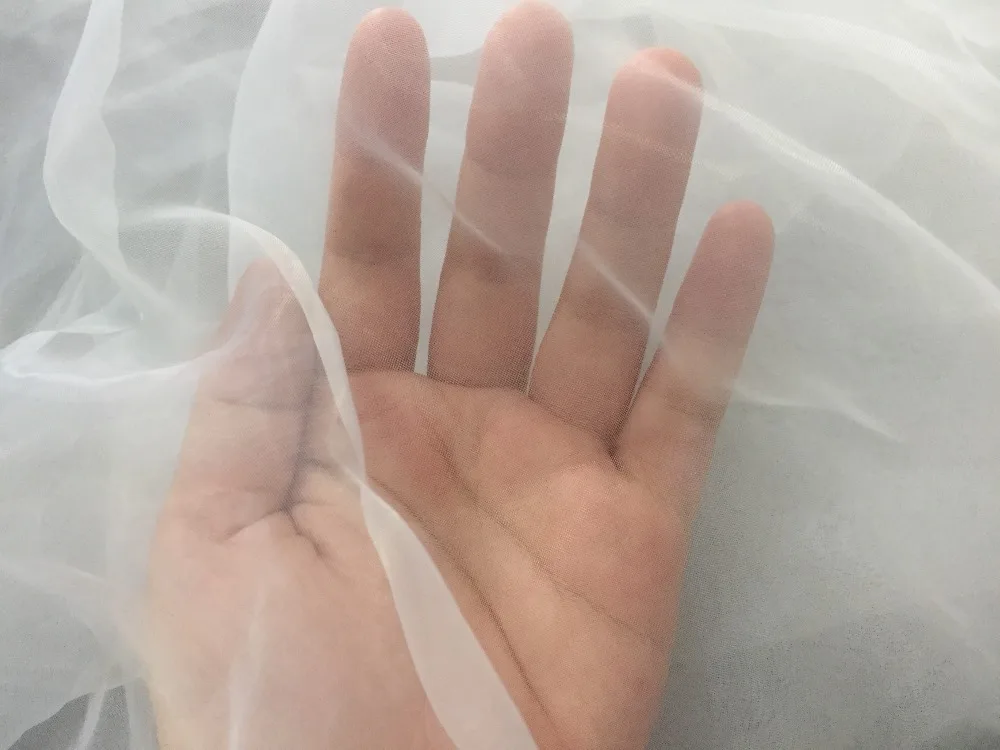 59" 150cm wide 8yard/lot cream white off white light thin transparent ...