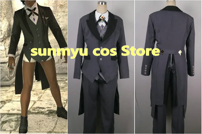 Final Fantasy XIV FF14 tailcoat tuxedo Cosplay Costume,Size ...