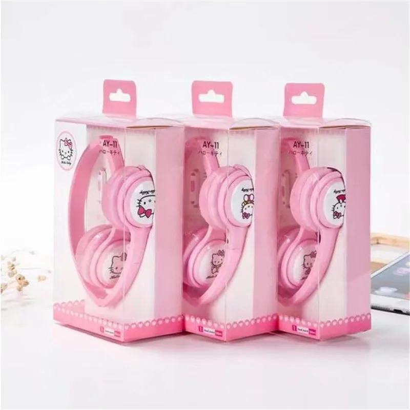 High quality Cartoon Hello kitty Headphones Foldable Headset with ...