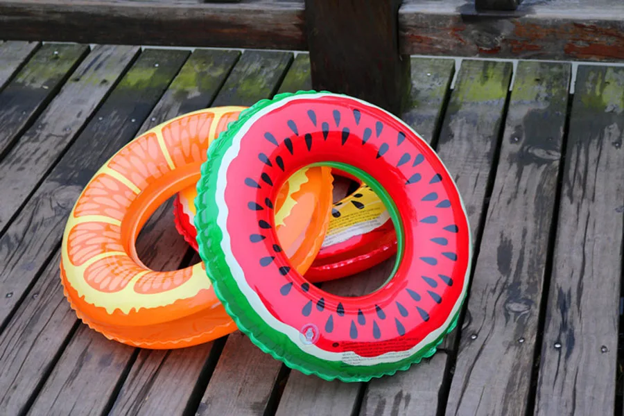 Горячие Арбуз Лимон Стиль Дети Взрослые плавательные кольца надувные фрукты ПВХ бассейн поплавок ...