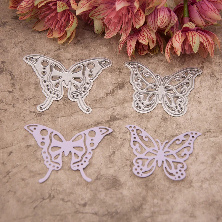 Butterfly wings with Garden flowers design die cuts,cutting dies in ...
