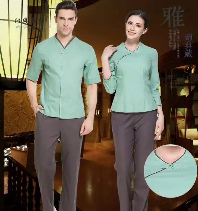 Thai spa Beauty salon uniforms Massage uniform Beautician cosmetologist ...