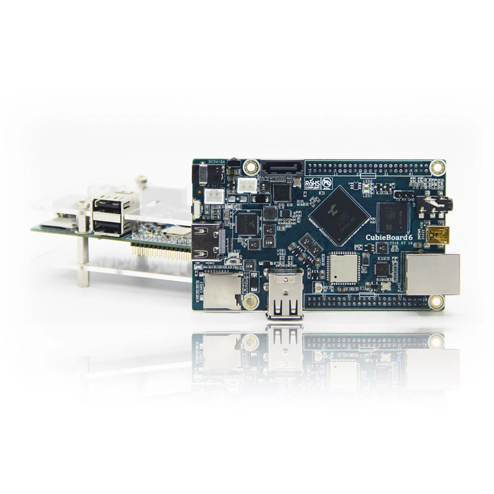 Cubieboard6 액션 SOC S500 ARM Cortex A9 쿼드 코어 2G LP DDR3 8G eMMC 개발 보드 ...