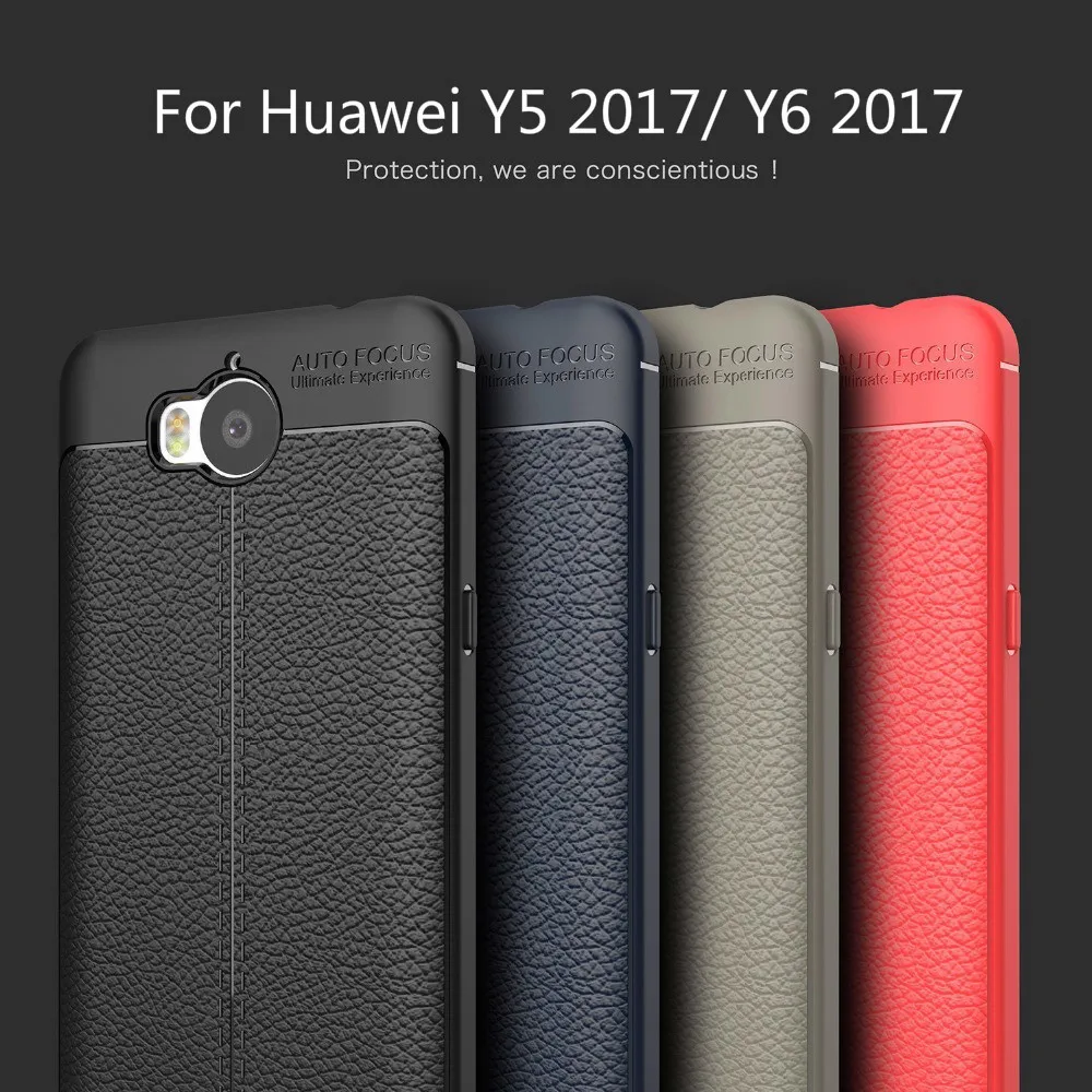Lujo lychee piel suave caso de silicona para Huawei Y5 2017 MYA L22 MYA ...