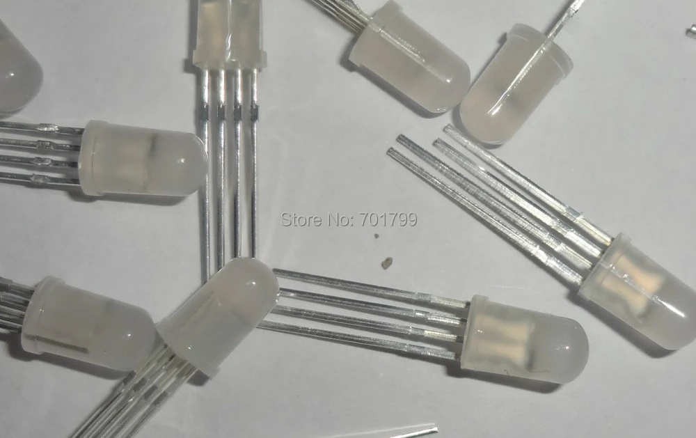 APA106 F5; 5mm runden hut RGB LED mit APA 106 chipset inside; farben ...