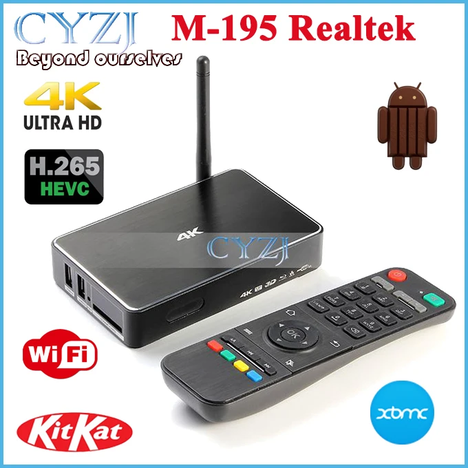M 195 smart Android TV BOX Realtek RTD1195 Dual Core Android 4.4 Mini ...