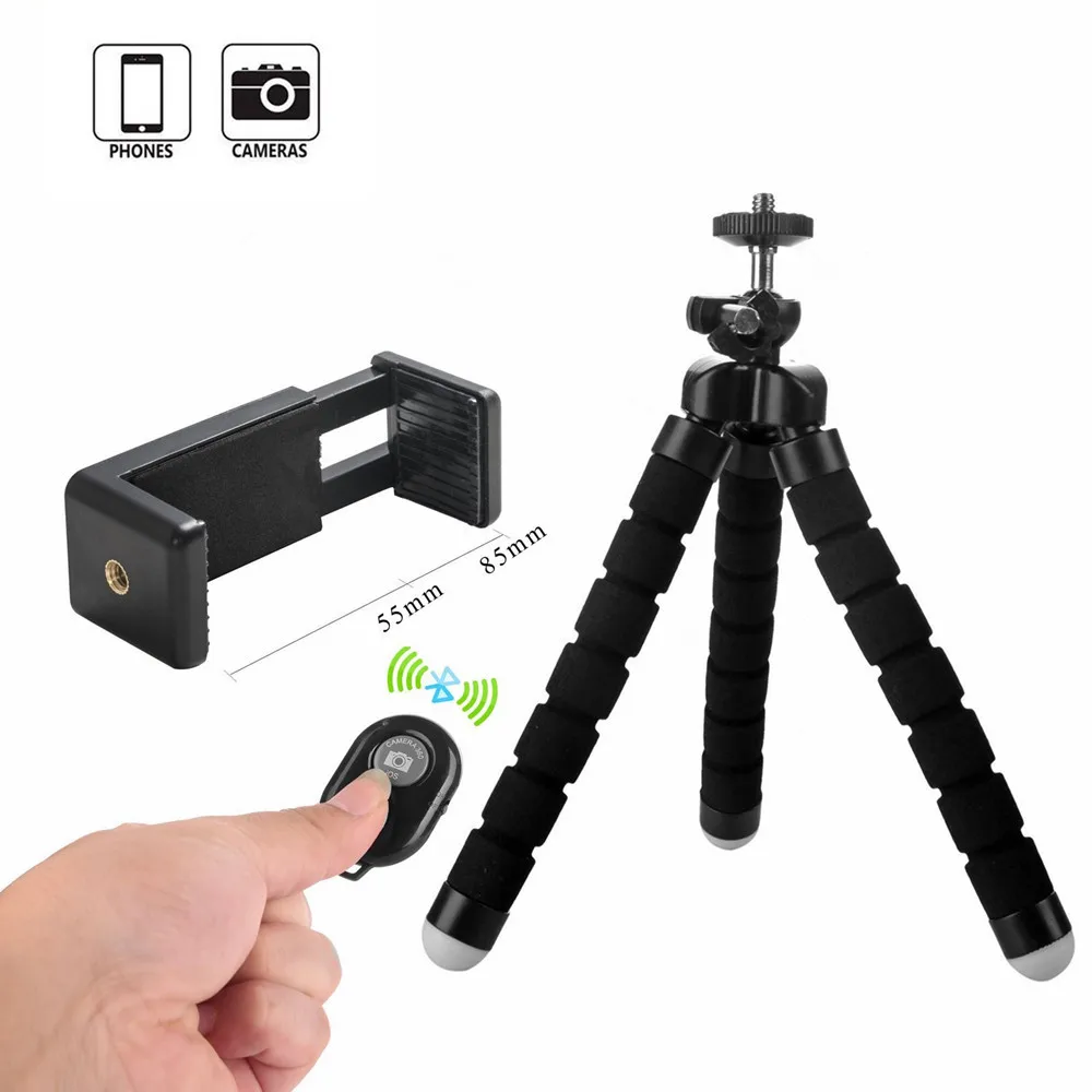 Mini Phone Tripod Stand Octopus Style Portable and Adjustable Tripod ...