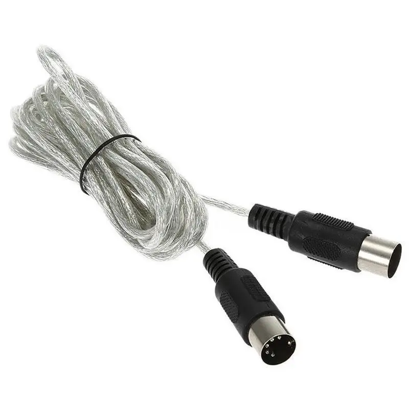 3M/9.8FT MIDI Extension Cable Male to Male DIN 5-Pin Music Instrument ...