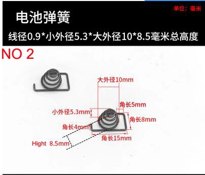 10pcs 1.0*10&25*40mm Steel conical coil spring 1.0mm wire conical ...
