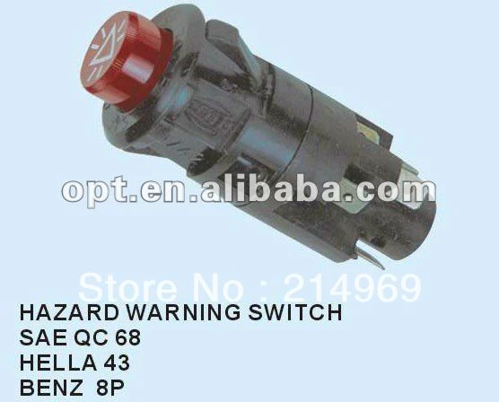 Hazard Warning Switch For Sae Qc68, Hella 43, Benz - Switches & Relays ...