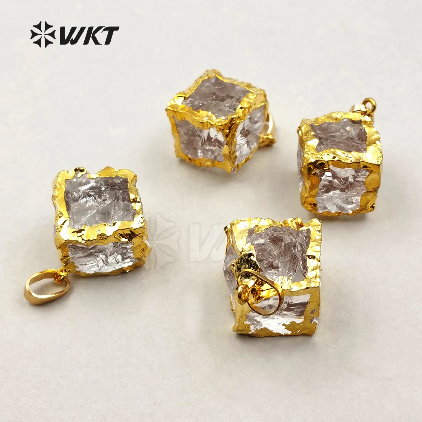 WT P1227 Wholesale fashion jewelry natural cubic crystal pendant High ...