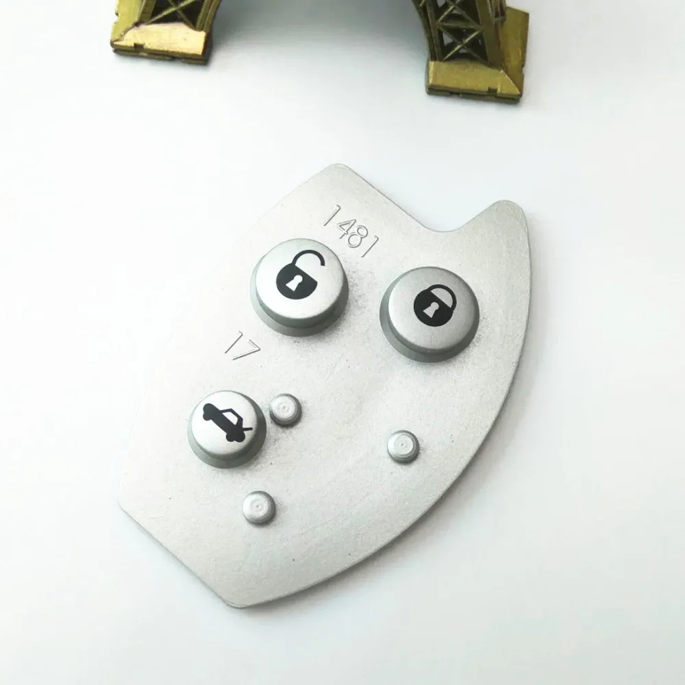 3 Buttons Car Remote Key Rubber Case Button Pad Fit For Citroen Sega ...