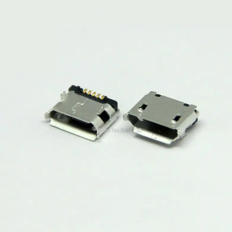 Micro USB Type B Female 5Pin SMT Socket Jack Connectors Port PCB Board ...