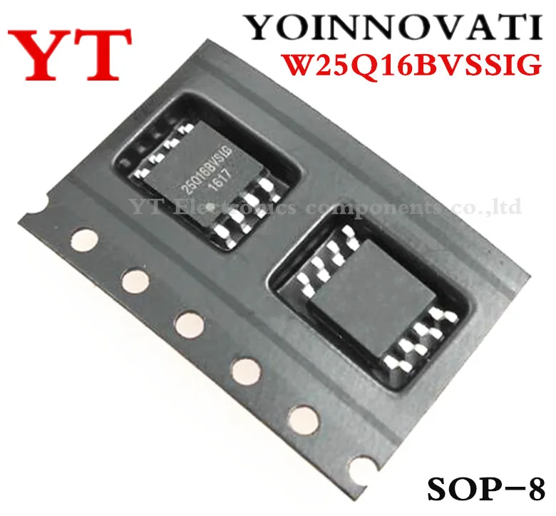10 개/몫 W25Q16BVSSIG W25Q16BVSIG 25Q16 플래시 16MBIT 104MHZ SOP8 IC|ic ...