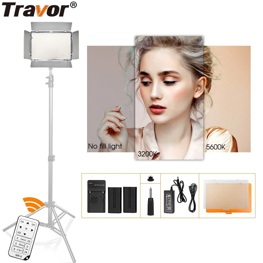 Luz de led para fotografia, luz regulável 600k com controle remoto na ...