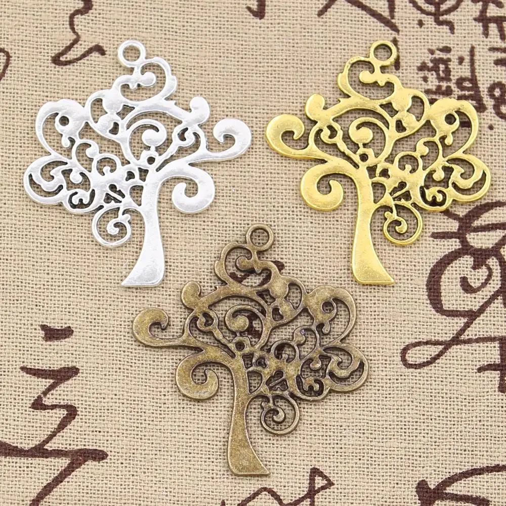 Charms Pendant | Jewelry - 5pcs Charms Tree 42x37mm Antique Pendant Fit ...