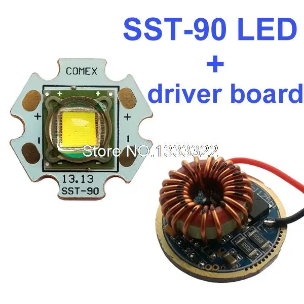 1 개 Luminus의 SST 90 모듈 30 와트 2250 루멘 LED 터 20 미리메터 구리 보드 + SST90 LED ...
