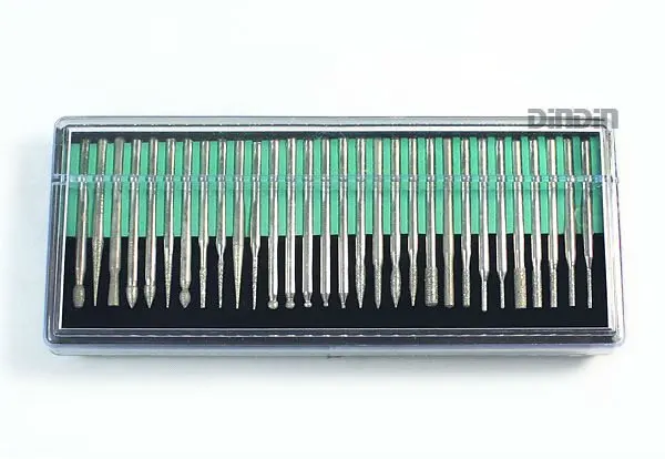 NEW 30 Diamond Burrs For Dremel Rotary Tool Drill Bit Dremel Engraving ...