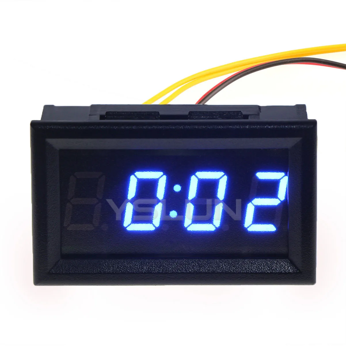 Clock Meter Blue LED Time display/Date display/ Timer function Digital ...