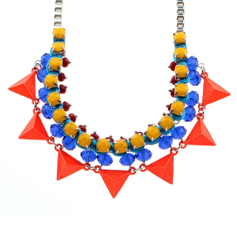 New Women Necklace Triangle Bohemian Choker Vintage Necklace Statement ...