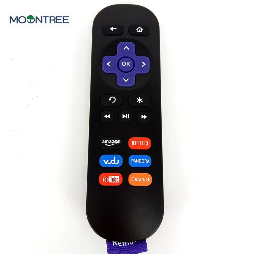 black remote control for ROKU 3 ir 433mhz strap media player ...