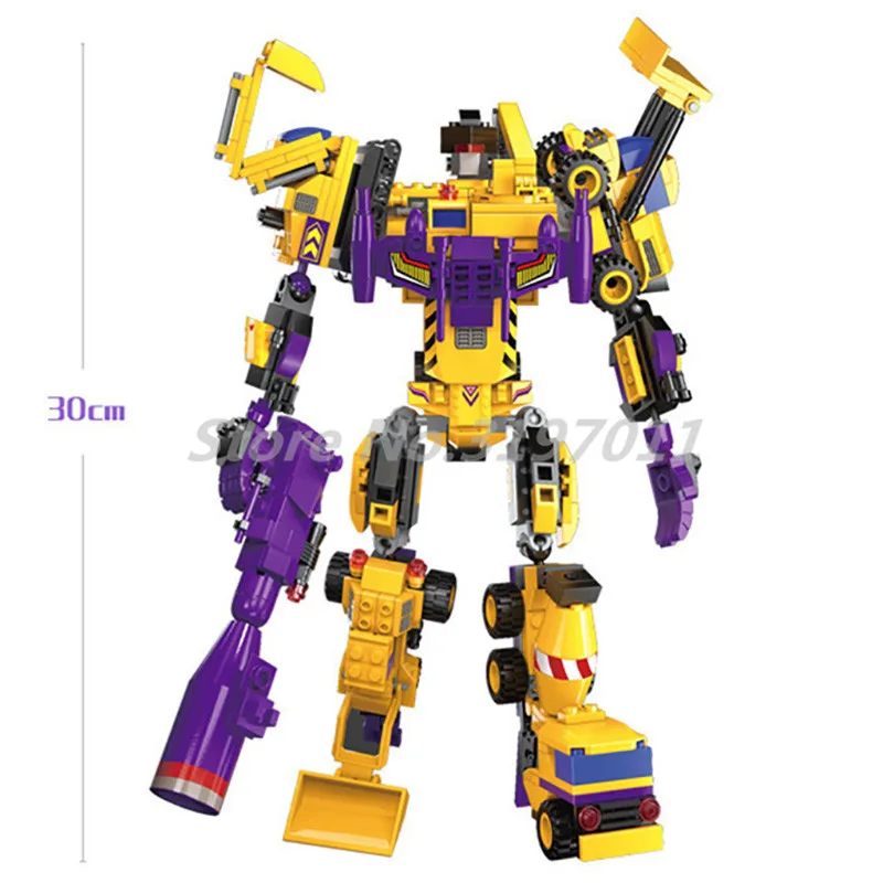 Robot 7in1 Building Blocks Creator God of War Fight Enlighten 1401 ...