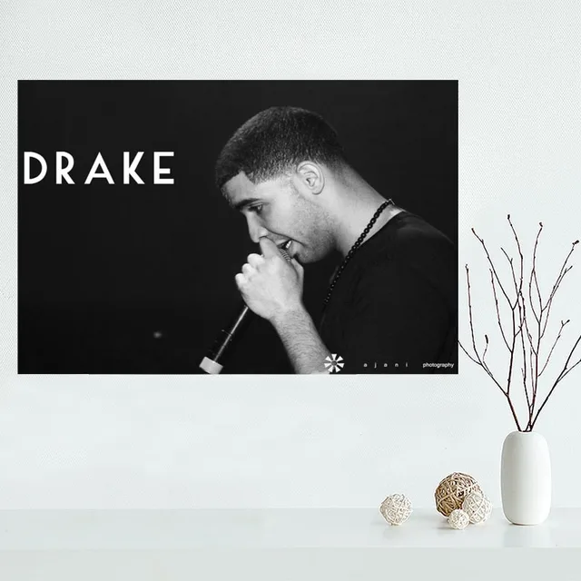 Custom drake Canvas Painting Poster Home Decor Cloth Silk Fabric Wall ...
