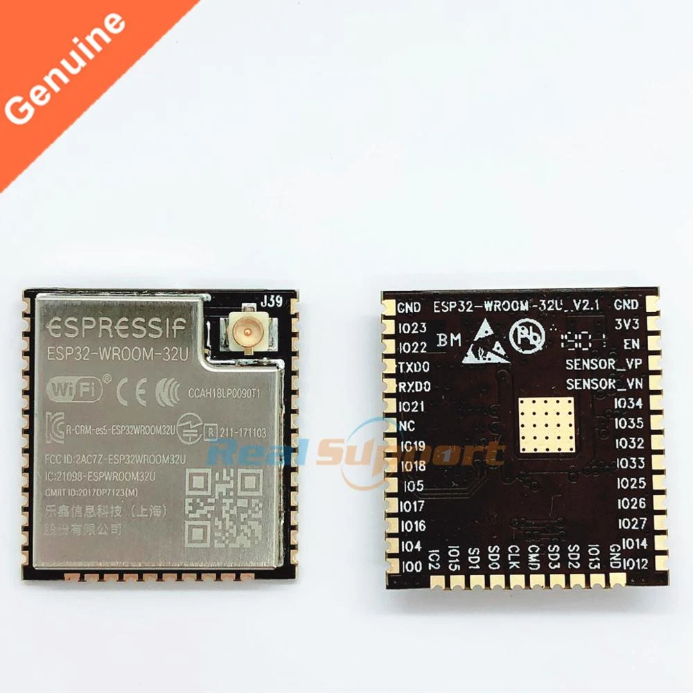 10pcs Esp32-wroom-32u Wi-fi+bt+ble Esp32 Module Ipex Antenna Connector 32mbits 4mb Flash Memory ...