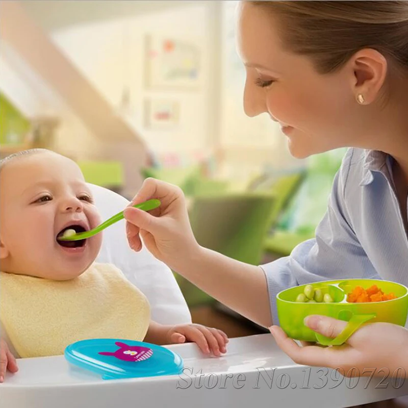 Baby Toddler Feeding Cartoon Bowls Baby Bowl Set Baby Utensils Bowl And ...