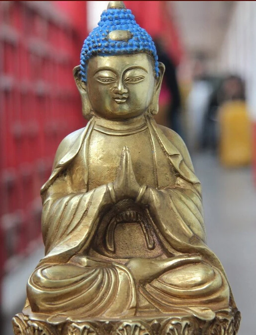R0717 Details about Tibet Buddhism Copper Brass Ru Lai Tathagata Buddha ...