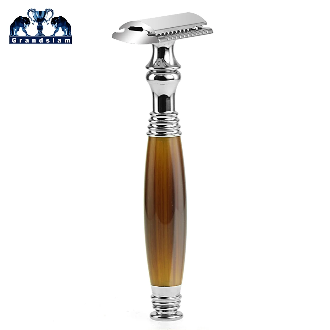 Grandslam Razor Men's Shaving Razor Long Handle Double Edge Safety ...