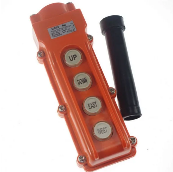 COB 62 4 Ways Rainproof Hoist Push Button Switch for Hoist Crane ...