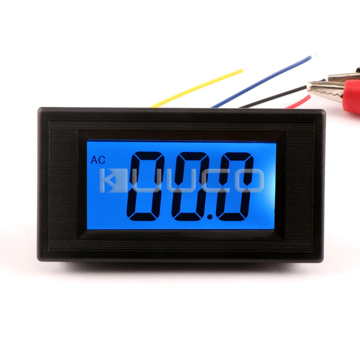 AC Amp Meter Gauge Ampere Meter AC 0 ~ 200mA Blue LCD Display Digital ...