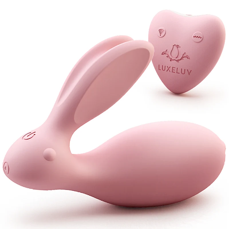 Top Silicone Wireless Remote Control Rabbit Vibrator Usb Rechargeable Dual Motor 8 Frequency