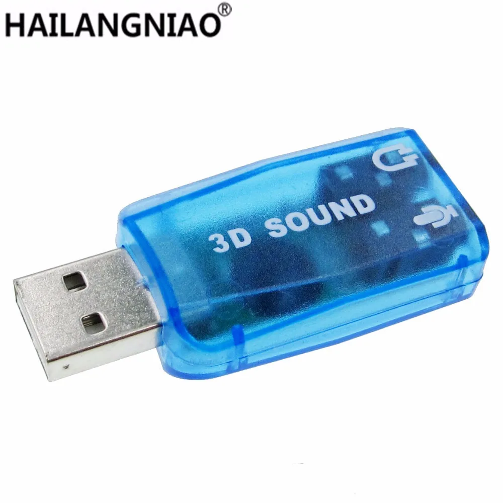 Chipset usb 2.0 para áudio 3d 10 * cm108, adaptador de placa de som de ...